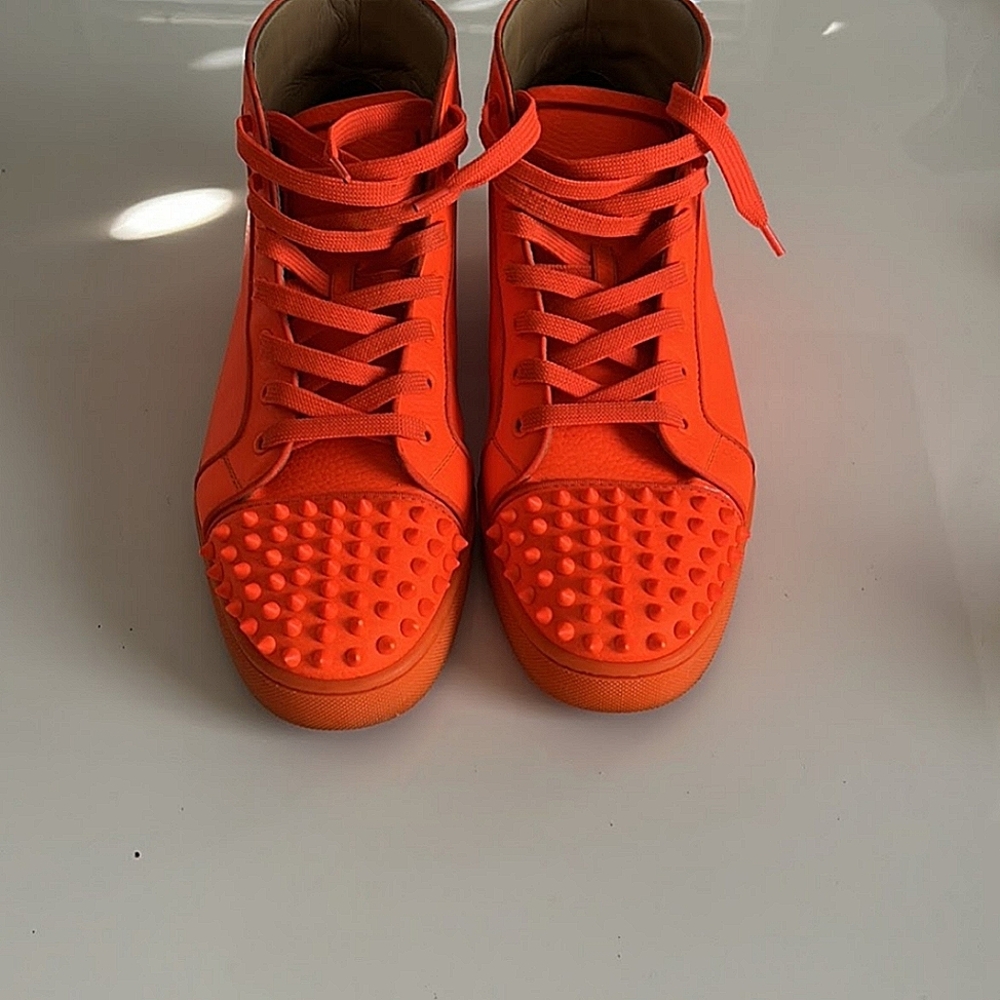 Christian Louboutin Spike Hi Top Sneakers - Gem